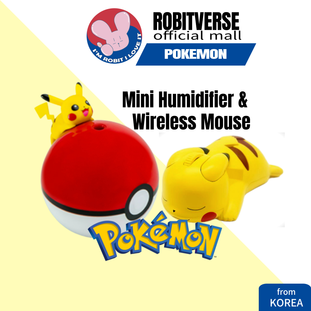 [POKEMON] Pikachu Wireless mouse & Mini Humidifier pikachu / pikachu ...