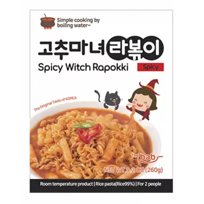 [Thebab] Korean Topokki Tteokbokki Rapokki 2 servings 6 Flavors I Rice ...