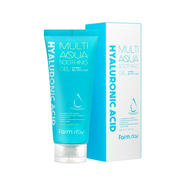 [Farmstay] Hyaluronic Acid Multi Aqua Soothing Gel 200ml | Shopee Malaysia