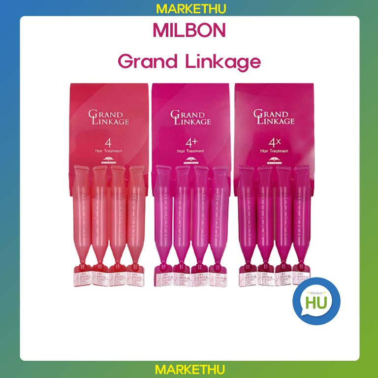 MILBON Grand Linkage Hair Treatment 9g x 4pcs=36g 3 types 4,4+,4x ...