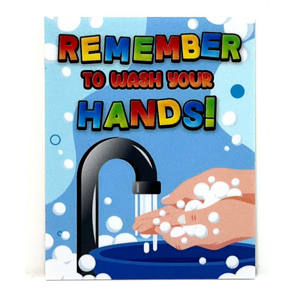 REMEMBER TO WASH YOUR HANDS! SIGNAGE ( 80mm x 100mm ) | Shopee Malaysia