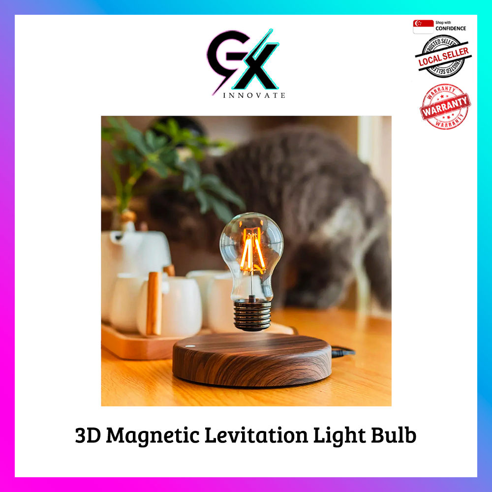 GX Magnetic Levitating Floating Desk Lamp with Base Touch Switch - Bulb ...