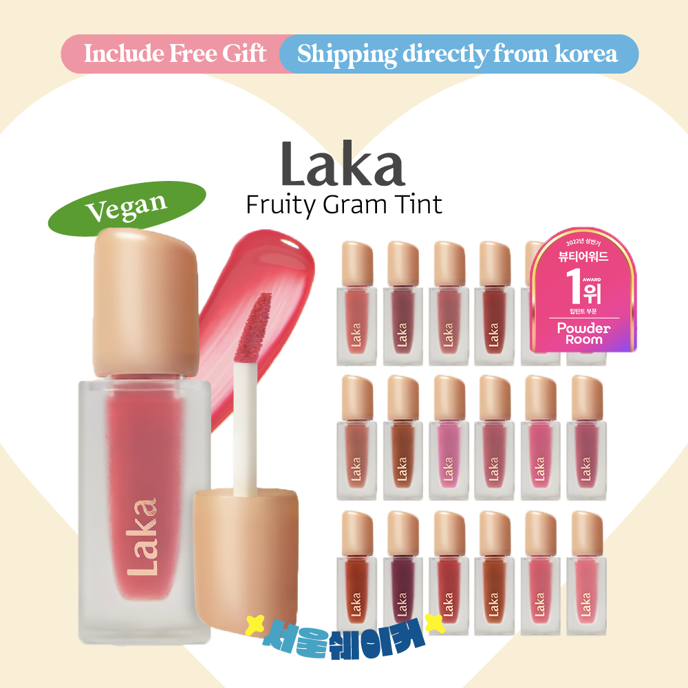 [LAKA] Fruity Glam Tint 4.5g (23colors) Vegan Watery Glow lip | Shopee Malaysia