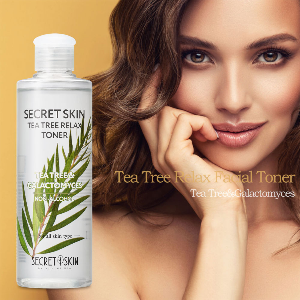 SECRET SKIN Tea Tree Relax Facial Toner 250ml Tea Tree Galatomyces ...
