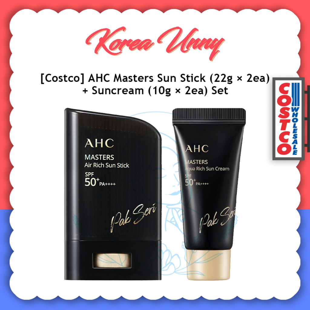 [Costco] AHC Masters Sun Stick 22g x 2 + Suncream 10g x 2 | Shopee Malaysia