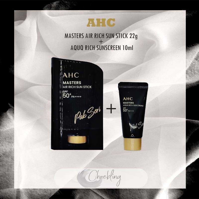 [AHC] MASTERS AIR RICH SUN STICK 22g + AQUQ RICH SUNSCREEN 10ml | Shopee Malaysia