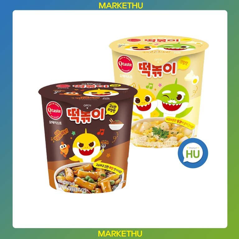 [Pinkfong] Baby Shark Tteokbokki 2 Flavors Jajang, Cream/Korean Instant ...