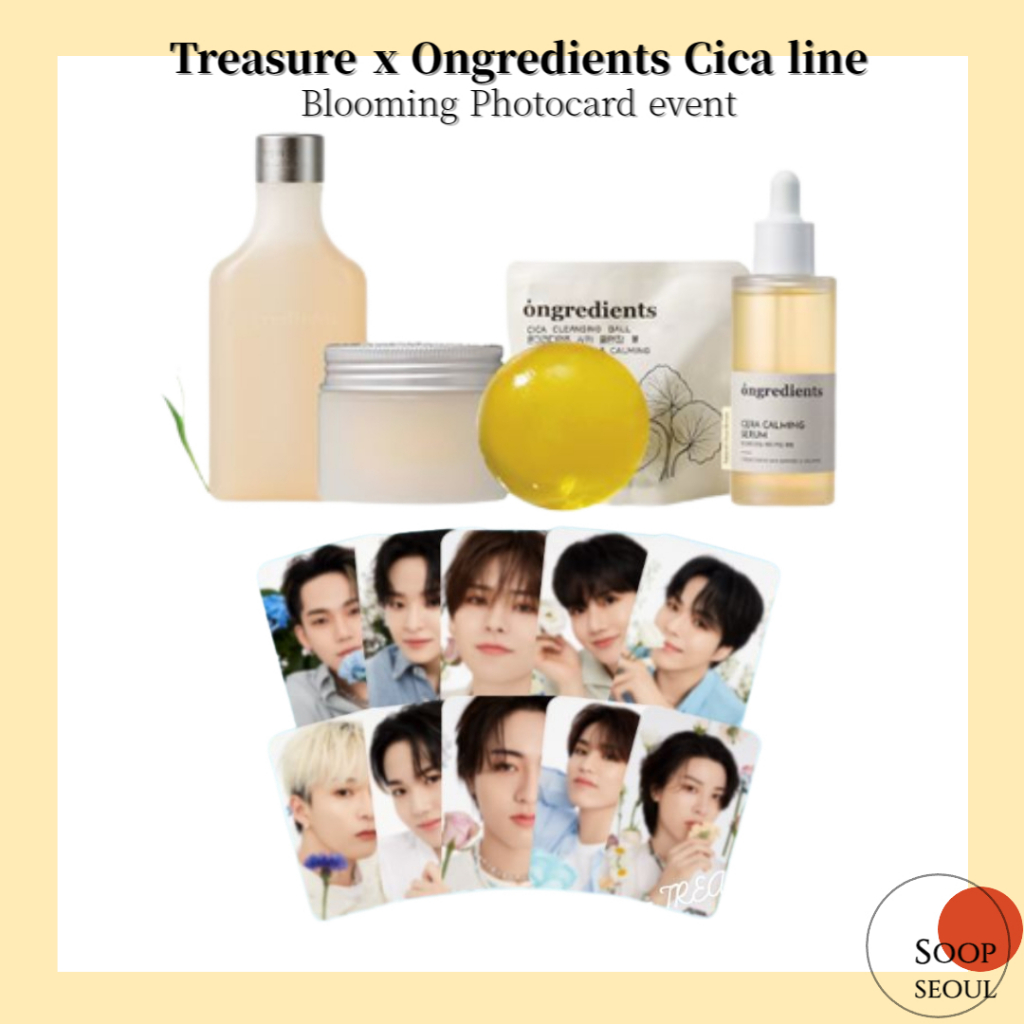 Readystock) Ongredients x Treasure Cica Line Blooming photocard event ...