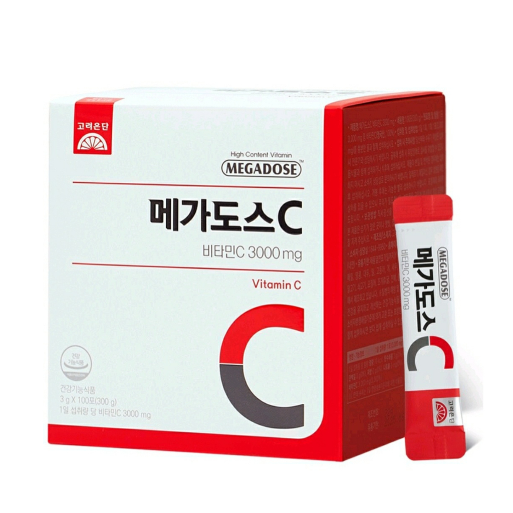Korea [Goryeo Eundan] MEGADOSE Vitamin C 3000mg (3g*60 bags) | Shopee ...