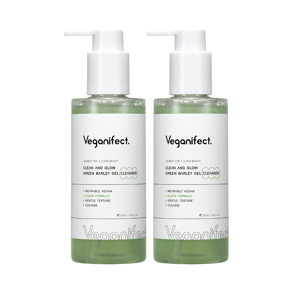[Veganifect] LHA Green Barley Gel Cleanser 205ml / Smooth Skin Texture / Hydration with Beta ...