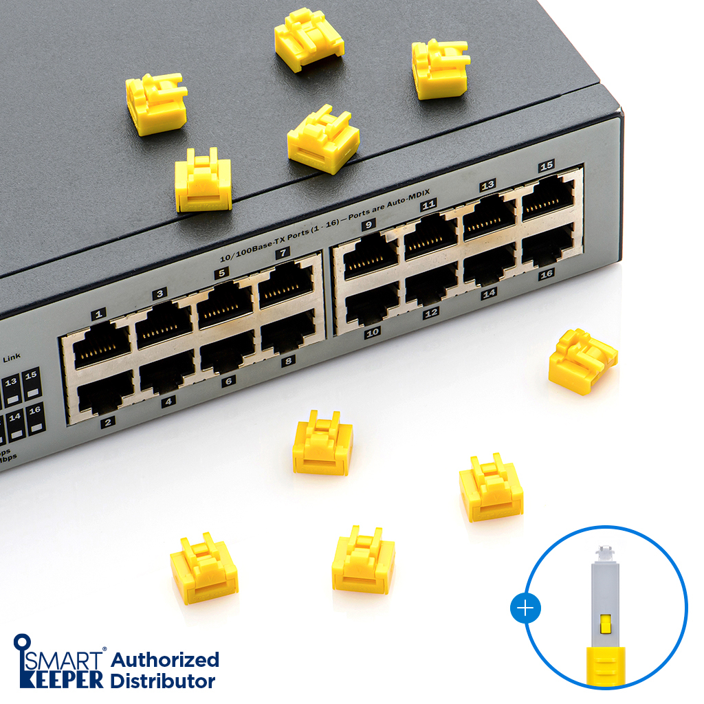 RJ45 Port Lock 10(LAN blocker 10 + Key 1, SMARTKEEPER ESSENTIAL ...