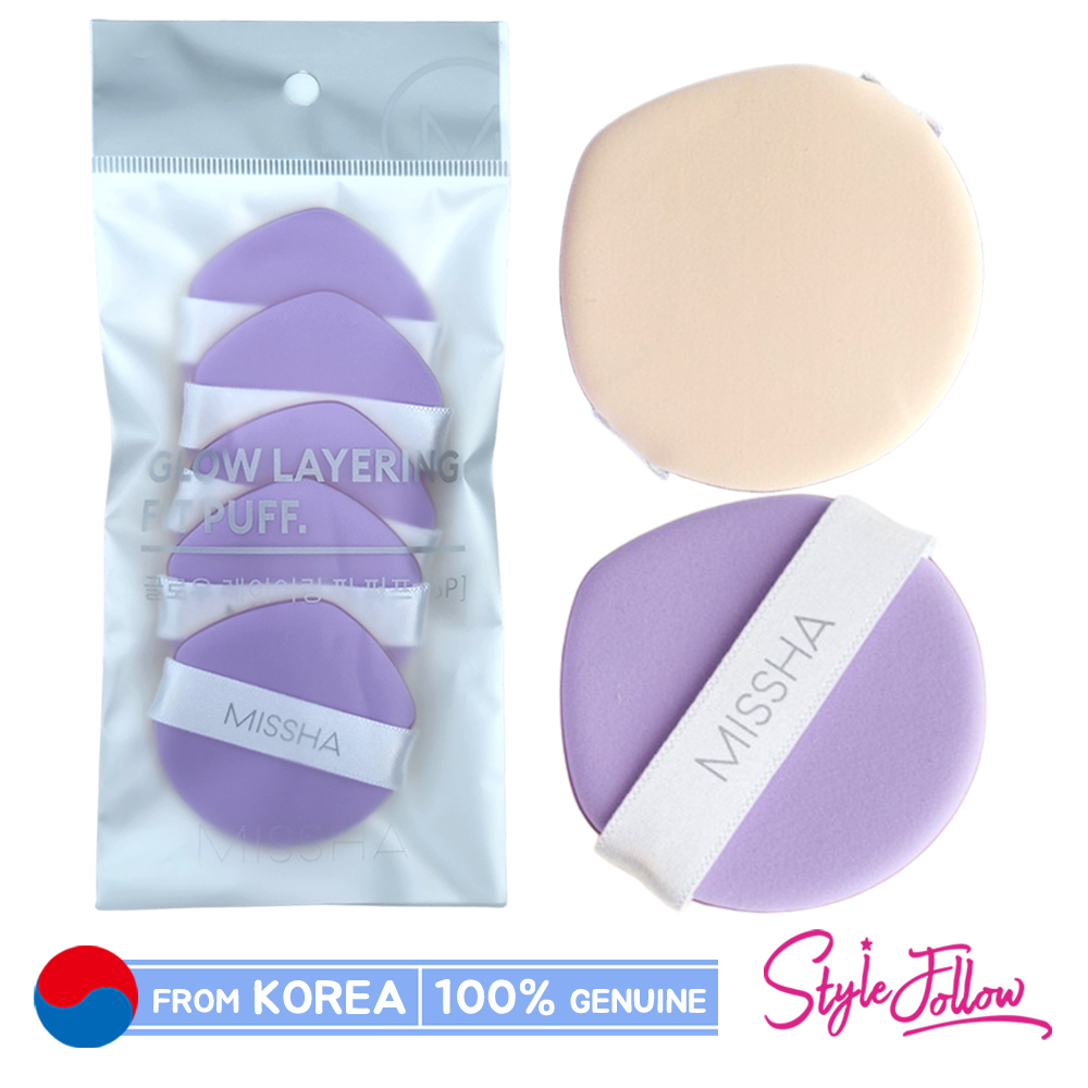 [MISSHA] Glow Layering Fit Puff 5p (1 pack / 5ea puff) | Shopee Malaysia