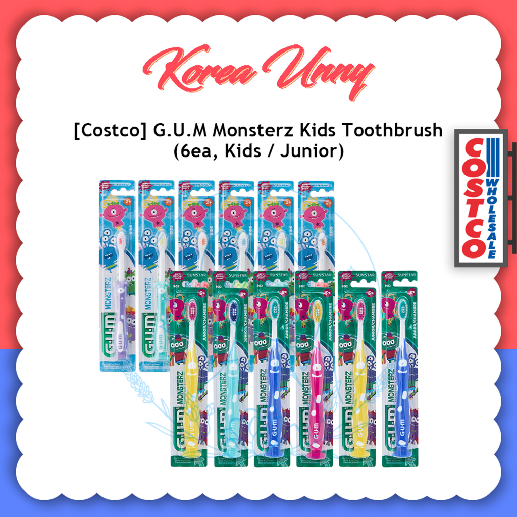 [Costco] G.U.M Monsterz Kids Toothbrush 6ea | Shopee Malaysia