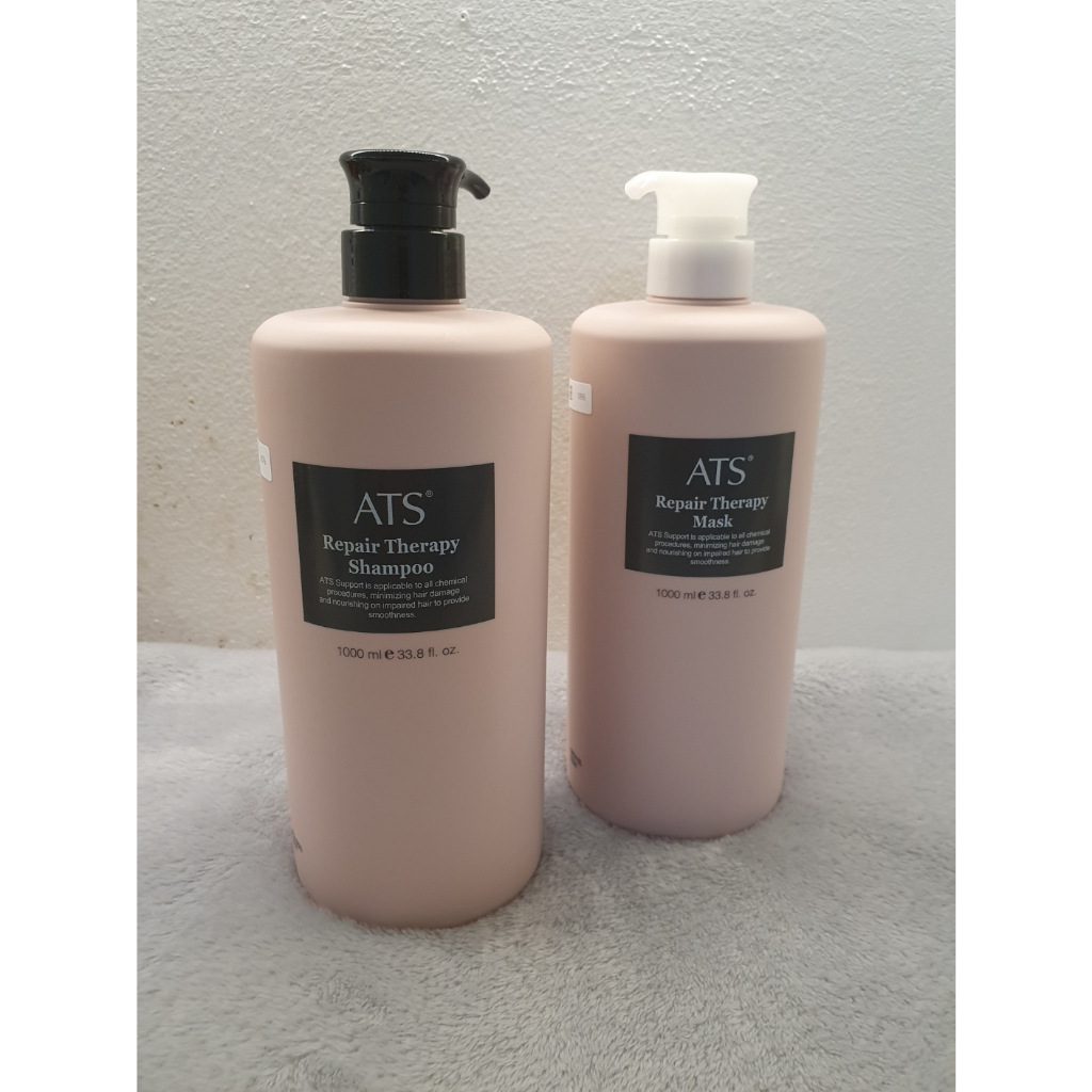 ATS Repair Therapy Shampoo + Hair Mask Set / Large Capacity Shampoo at ...