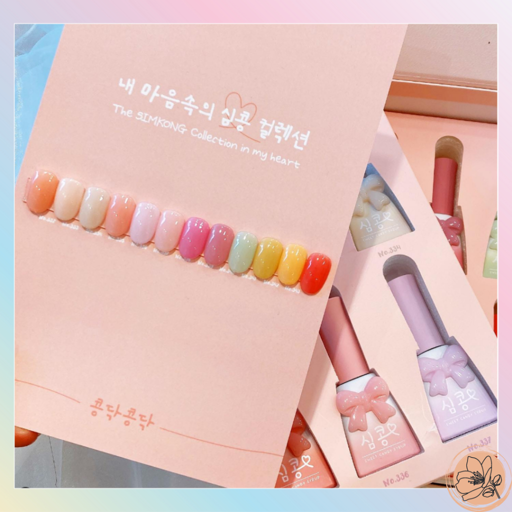 Candy Gel x Simkong Syrup 12 Color Set Pastel Color Gel | Shopee Malaysia