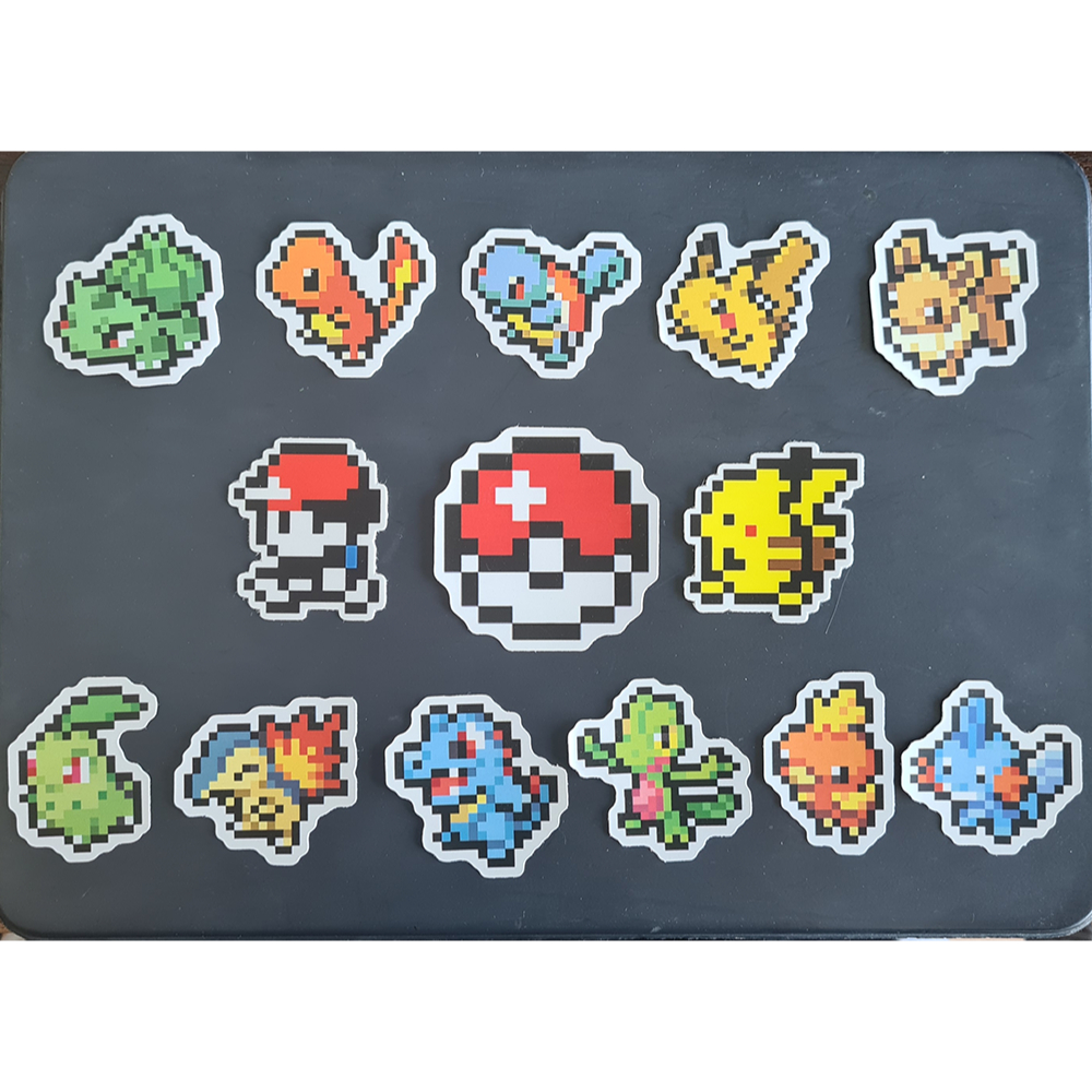 Pokemon 8-bit Pixel Art Stickers [Series 1] | Shopee Malaysia