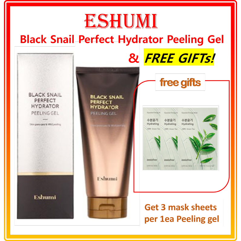 Eshumi Black Snail Perfect Hydrator Peeling Gel (Free gift★ innisfree ...