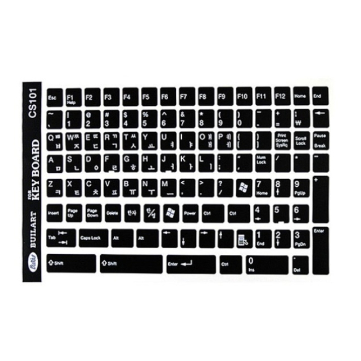 Korean Keyboard Stickers Korean English layout Full type | Shopee Malaysia