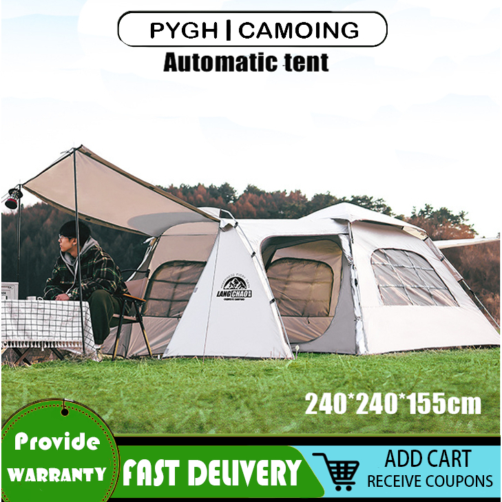 Outdoor Portable Folding Tent Automatic Camping Tent 350cm*200cm*145cm ...