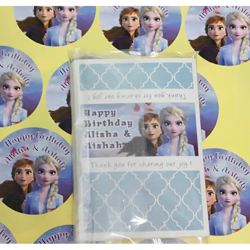 Disney Frozen Sisters 2F KitKat Wrapper 8pc - Custom Message | Shopee ...
