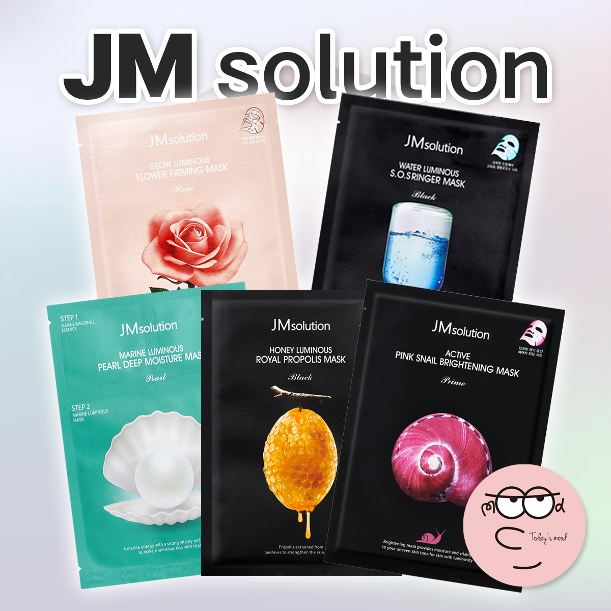 [JM Solution] Mask Pack 1pcs (5 types) | Honey Glow Essence Brightening ...