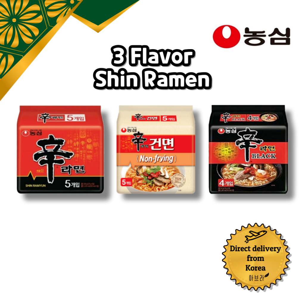 [Nongshim] Shin ramen 3 flavor Korean noodle ramen Korean Instant ramen ...