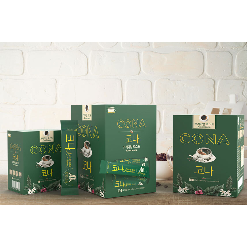 [MOCHA C&T]Korean Instant Coffee Cona Premium Roast Americano Double ...