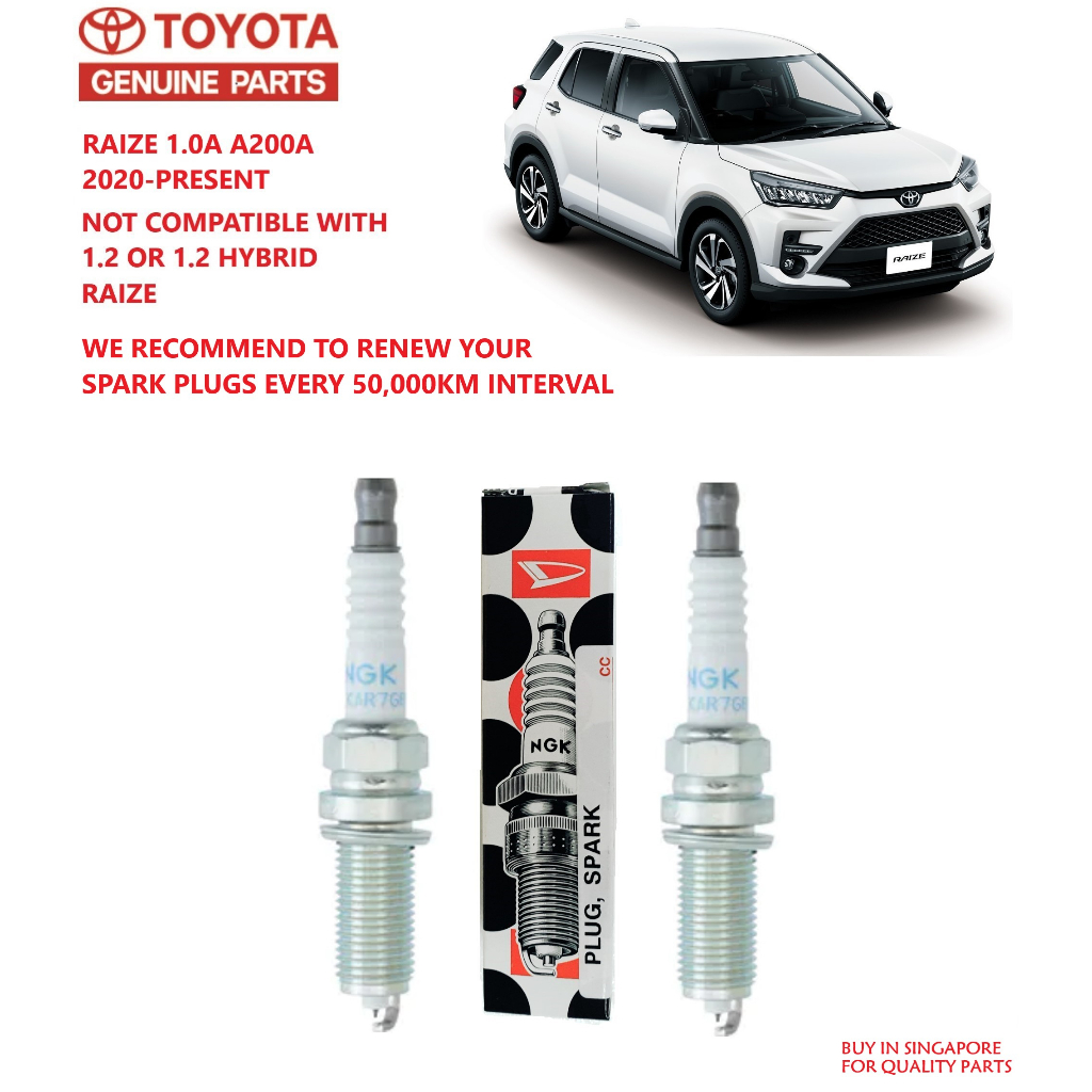 TOYOTA RAIZE 1.0L 2020-PRESENT SPARK PLUGS X3 | Shopee Malaysia