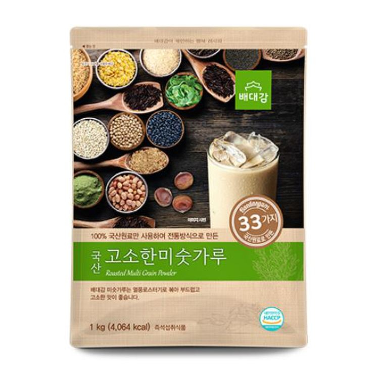 Baedaegam Roasted Multi Grain Powder Korean Shaker Drink 1kg | Shopee ...