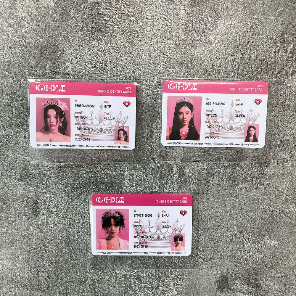 (G)I-DLE 6th Mini Album I feel Normal Album Ver. ID Photocard Authentic 3 | Shopee Malaysia