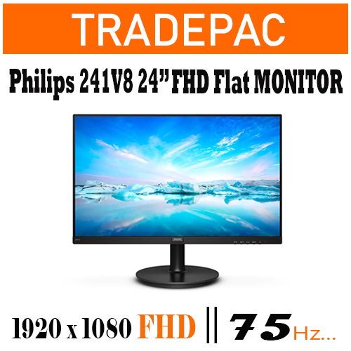 Philips 241V8/69 24 inch 75Hz Full HD Flat Screen Monitor | Shopee Malaysia