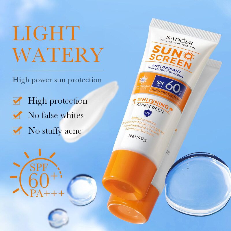 Sadoer Sunscreen. Antioxidant, whitening, cream. SPF 60 PA+++ | Shopee Malaysia
