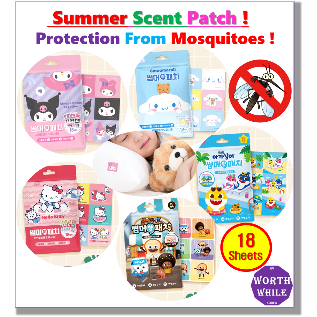 Summer Scent Patch /Protection From Mosquitoes & Bugs /Made in Korea ...