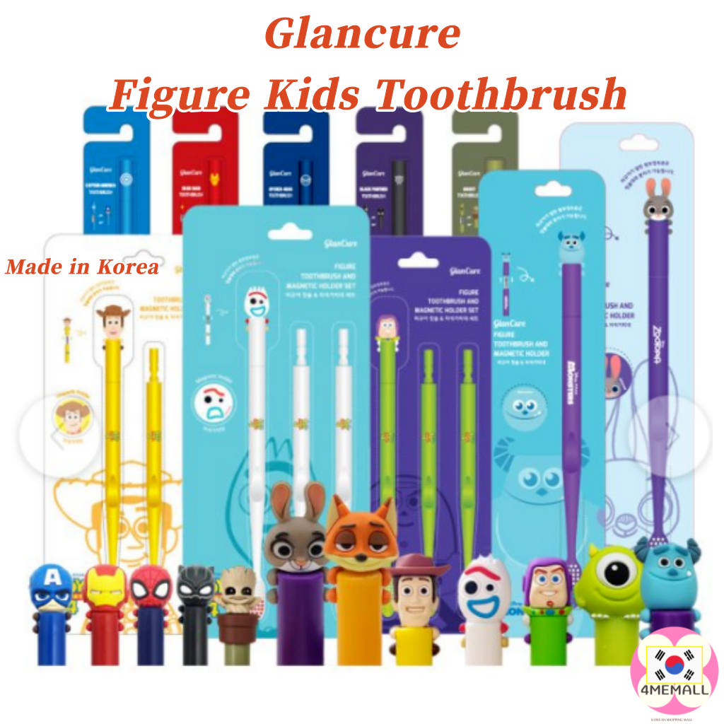[Glancure] Character Figure Kids Magnetic Holder Toothbrush Toy story ...