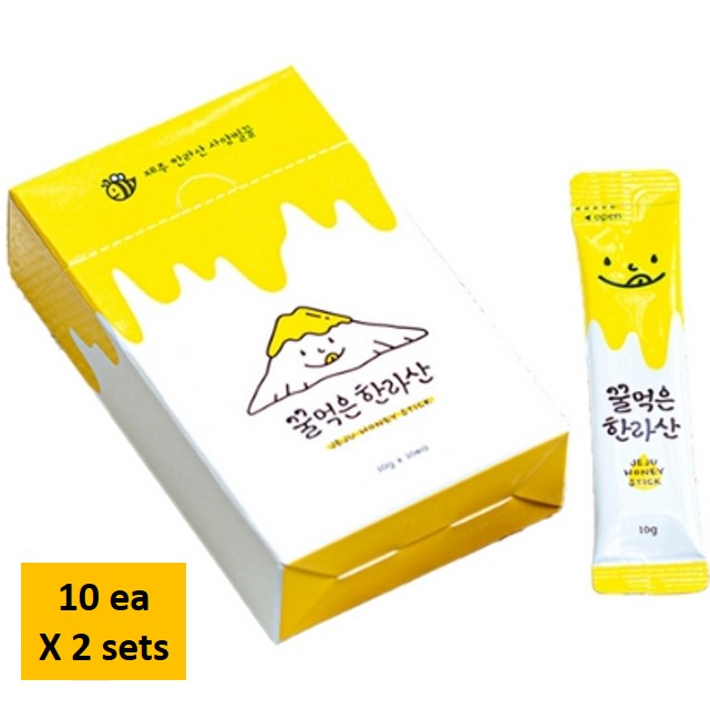 Jeju Honey Stick 10g * 20 sticks, 100% wildflower honey in Korea Jeju ...