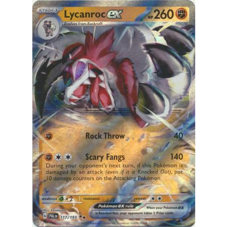 Pokemon TCG Card Lycanroc EX SV Paldea Evolved 117/193 Ultra | Shopee ...