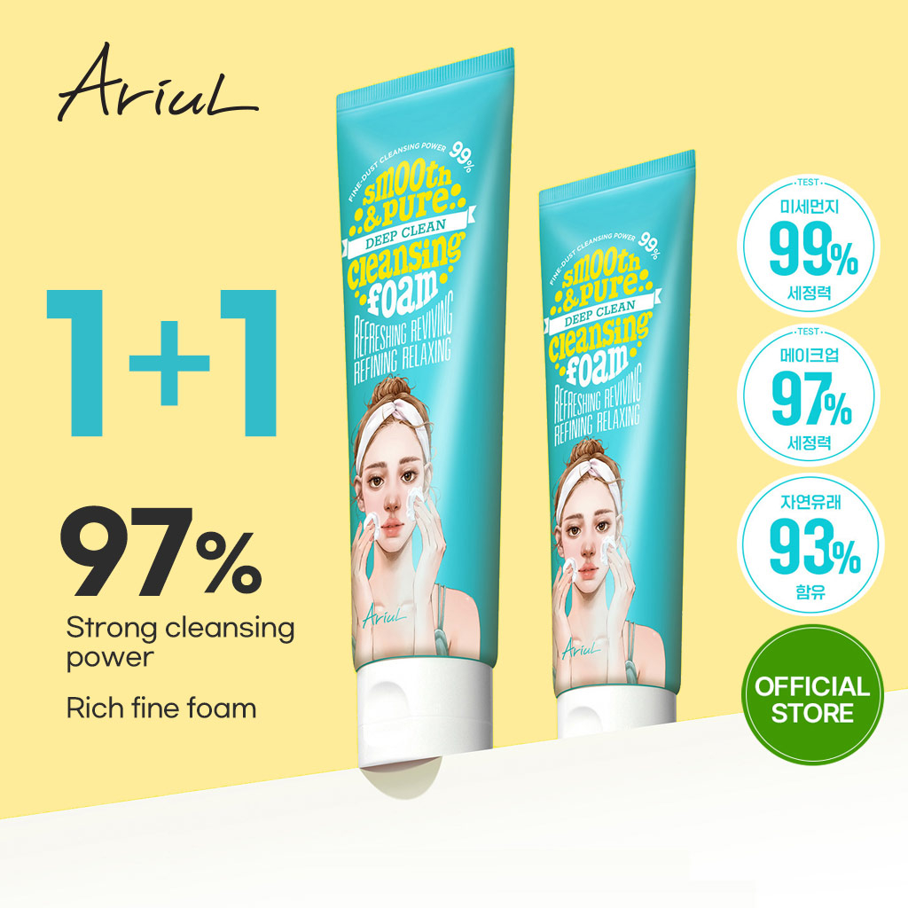[Ariul Official] Smooth&Pure Deep Clean Cleansing Foam 120ml 1+1 Deep ...