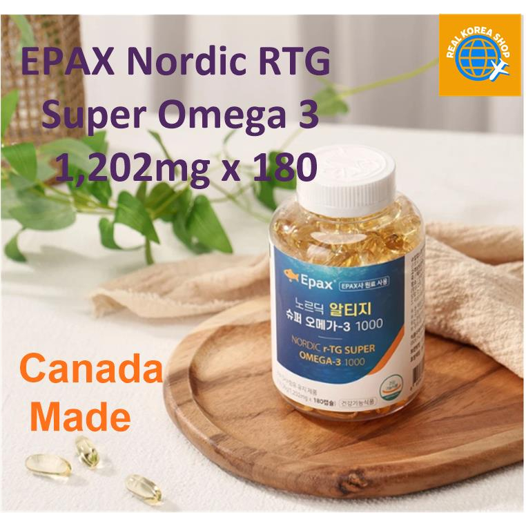 EPAX Nordic RTG Super Omega 3,1000/ 1,202mg x 180 Blood neutral lipid ...