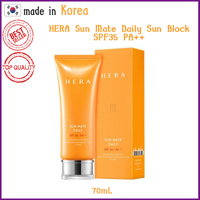 Hera Sun Mate Daily Sun Block Cream Sunscreen SPF35 PA+++ 70mL Made in ...