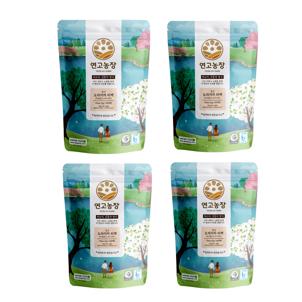 [YEONGO FARM] 100% Korean Bellflower Balloon Flower Tea 1g x 25 ...