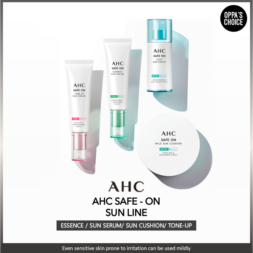 [READY TO SHIP] AHC SAFE ON SUN LINE( ESSENCE SUN CREAM/ SUN SERUM/ SUN ...