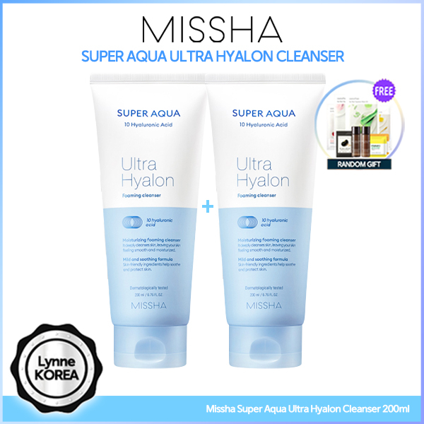 [1+1] Missha Super Aqua 10 Super Aqua Ultra Hyalron Cleansing Foam ...