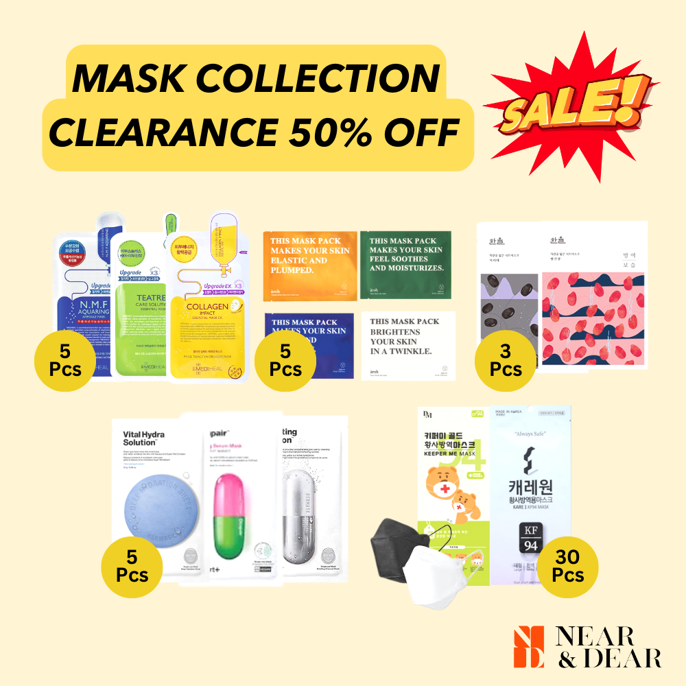 FACE MASK COLLECTION SALE Mediheal, Dr. Jart, Aroh, Hanyul, KF-94 Mask ...