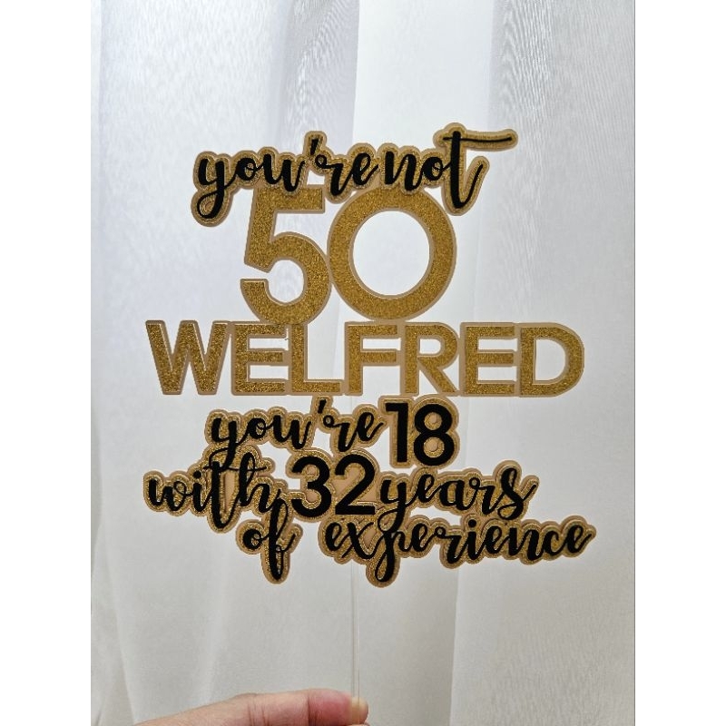 Customised name label/cake topper | Shopee Malaysia