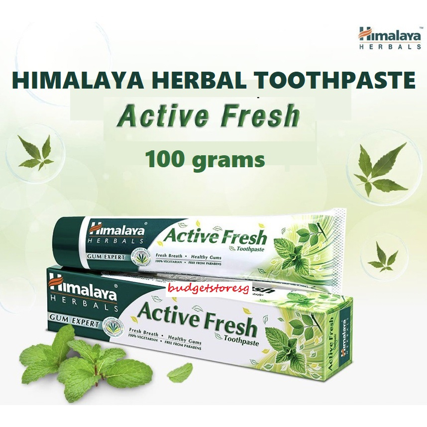 Himalaya Active Fresh Herbal Toothpaste -100 grams | Shopee Malaysia