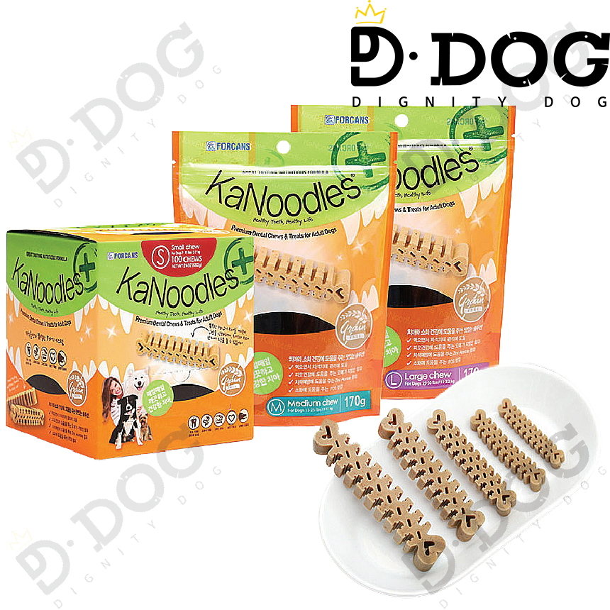 FORCANS 】 카누들 Kanoodles Dog Dental Treat Natural Snack for Pet Oral ...