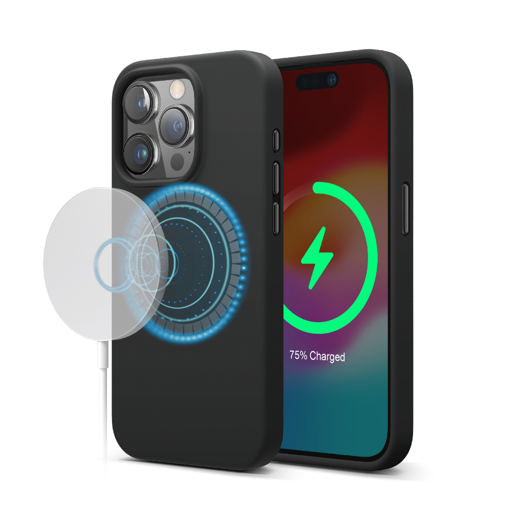 elago iP15 Pro & Pro Max Magnetic Silicone Case Compatible with iPhone ...