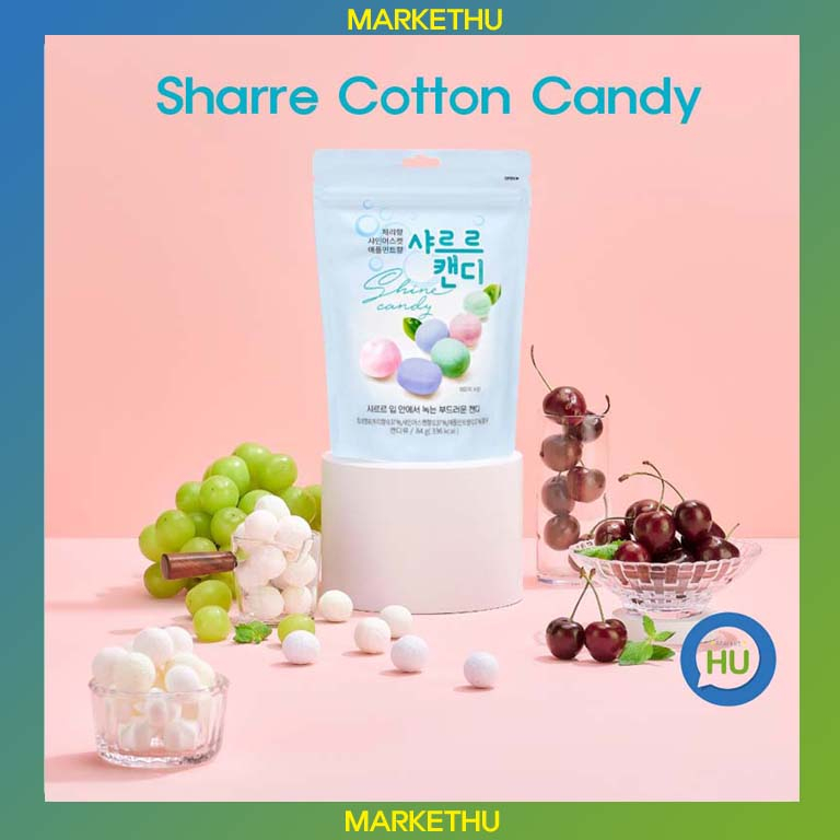 Freeze Dried Shine Candy 50g/Korea's Sharre Cotton Candy Cherry, Shine ...