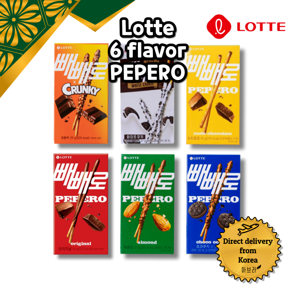 [Lotte] Pepero Korean snack Korean Food [Shipping from Korea] | Shopee ...