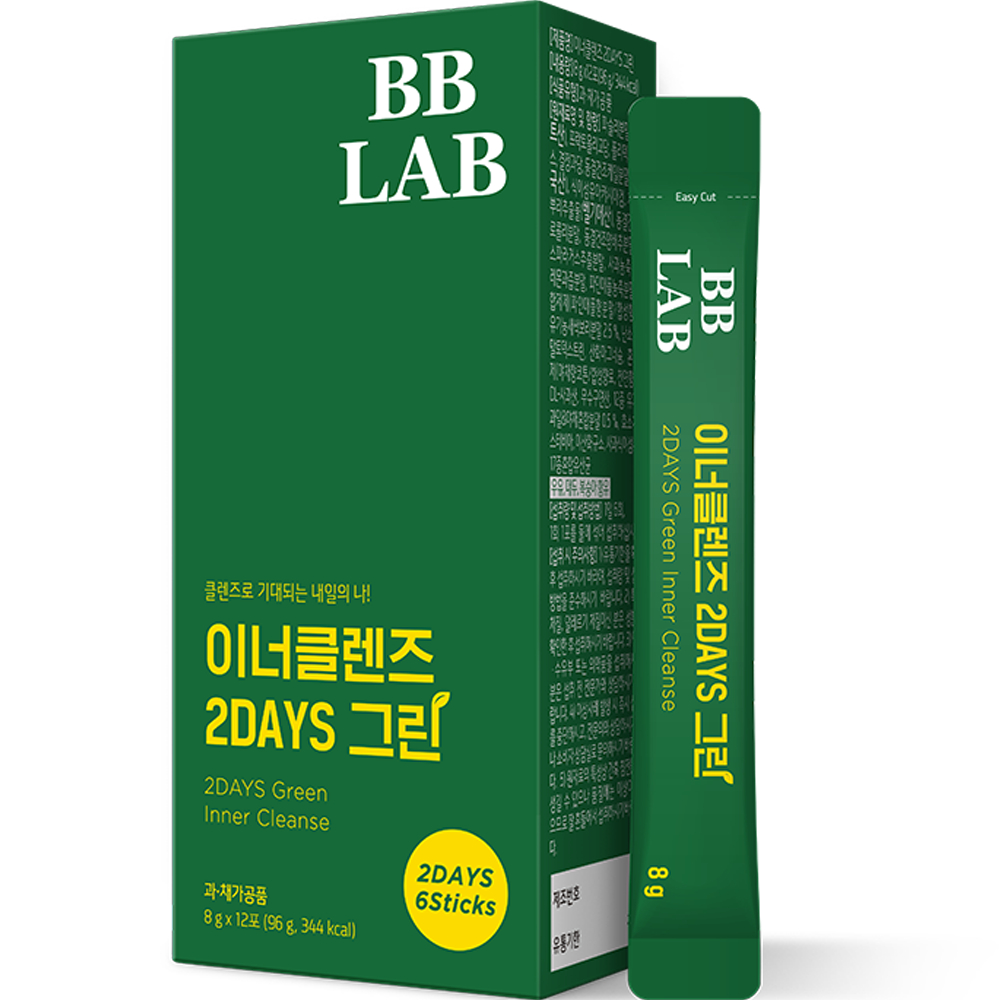 [NUTRIONE BB LAB]2Days Green Inner Cleanse Cleansing Juice 12 Sticks ...